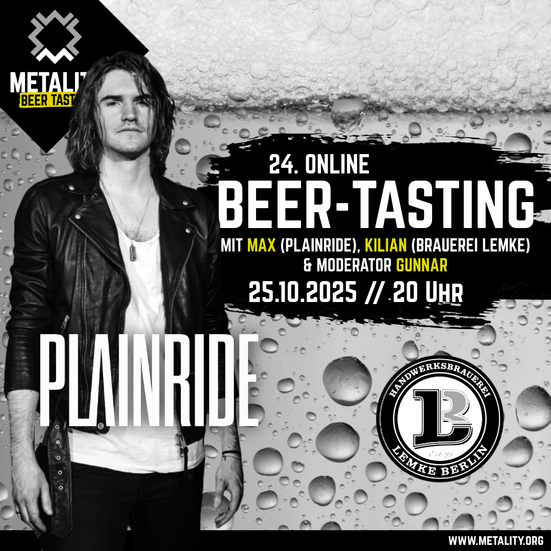 24. Online Beer-Tasting mit PLAINRIDE und Brauerei LEMKE – Metality e.V.